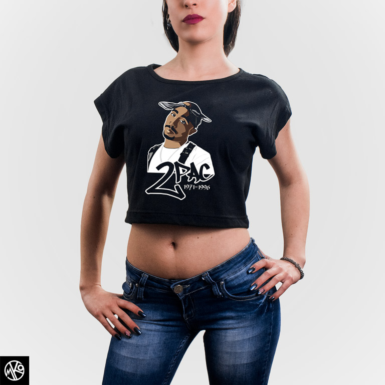 2pac RIP crop top majica | MKO Clothing