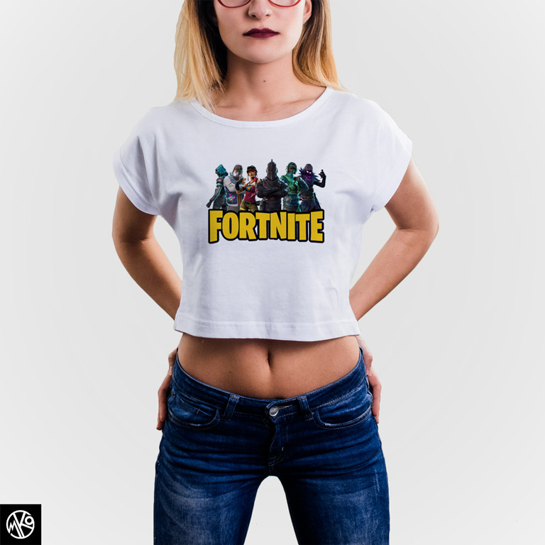 Fortnite 3 crop top majica | MKO Clothing
